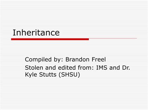 Inheritanceppt 1ppt