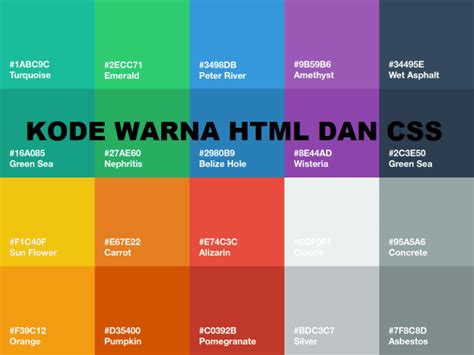 Pengerjaan Dan Kode Html Pengerjaan Dan Kode Html Kode Warna Hex My