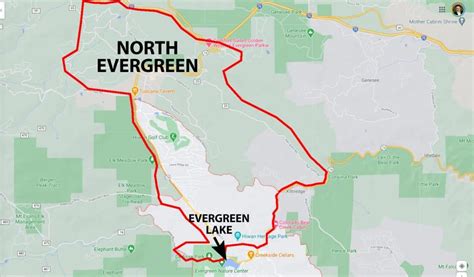 Evergreen Lake Co Map