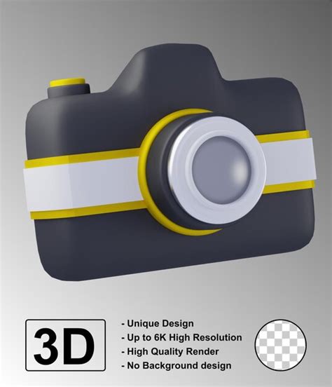 Premium Psd Psd Camera Ui Icon 3d Isolated