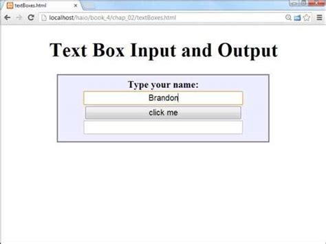 How To Display Output In Textbox In Html