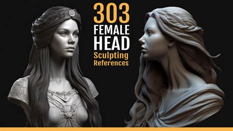 Artstation 303 Female Head Sculpting References Artworks