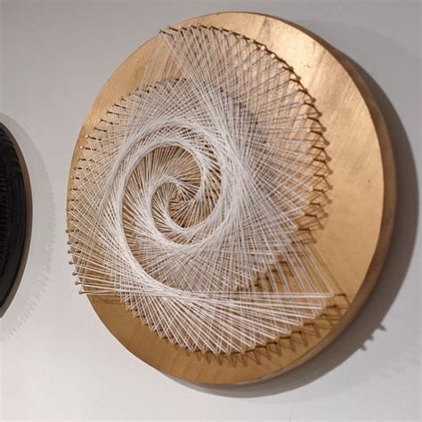 Triangle Spiral String Art Etsy