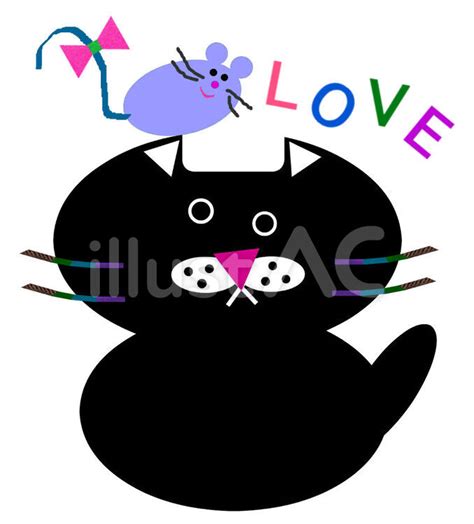 猫とネズミイラスト No 373533／無料イラストなら「イラストac」