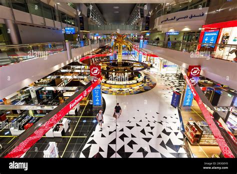 Flughafen Dubai International Airport Terminal Concourse C Dxb Stock