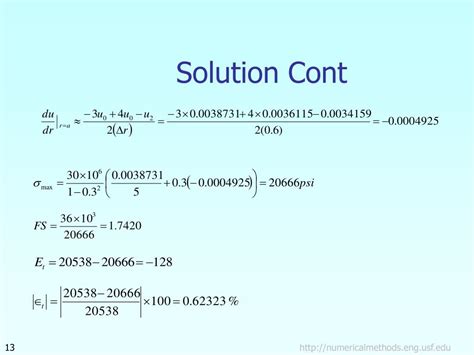 Ppt Finite Difference Method Powerpoint Presentation Free Download