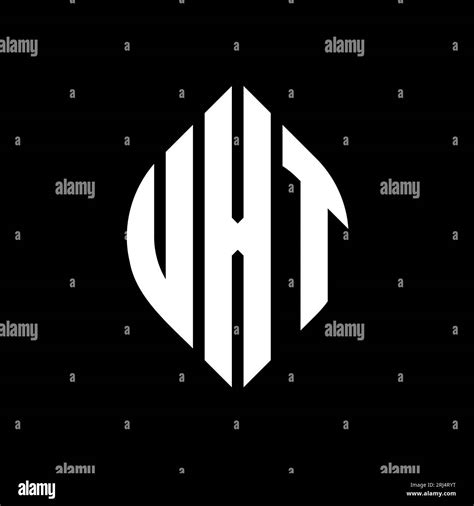 Uxt Circle Letter Logo Design With Circle And Ellipse Shape Uxt