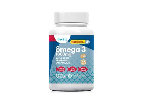 Suplemento Alimentar Ômega 3 1000mg Bwell 120 Cápsulas 120 Cápsulas Em