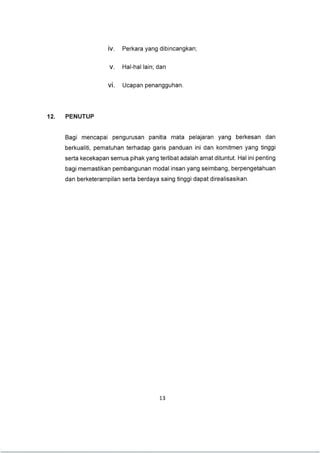 SPI KPM BIL 2 TAHUN 2023 GARIS PANDUAN PENGURUSAN PANITIA MATA