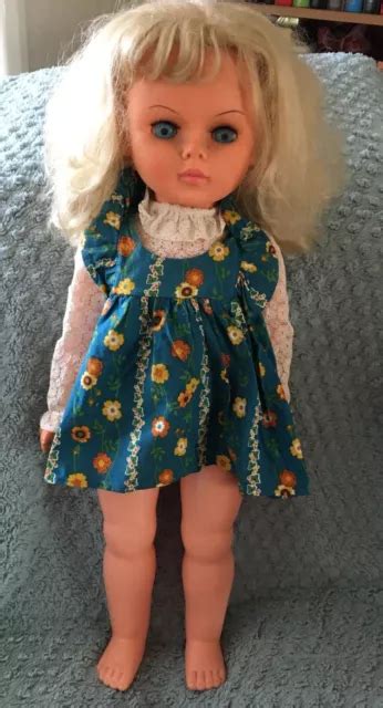 Vintage Talking Palitoy Doll Original Dress And Disc 1970s 23