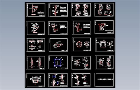 Grc预制构件及安装节点大样cad图纸554462 Autocad 2013 模型图纸下载 懒石网