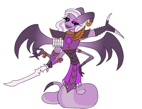 Daemon Primarch Fulgrim In The Style Of Hazbin Hotelhelluva Boss By Me Rimaginarywarhammer