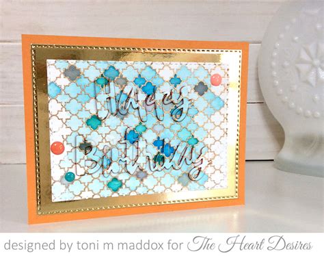 Frankie Helps Craft Happy Birthday Mosaic