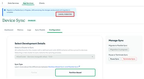 migrate device sync modes — atlas app services