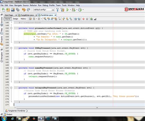 Selamat Datang Di Blog Diah Afrianti Rahayu Belajar Netbeans Cara Menggunakan Fungsi Enter