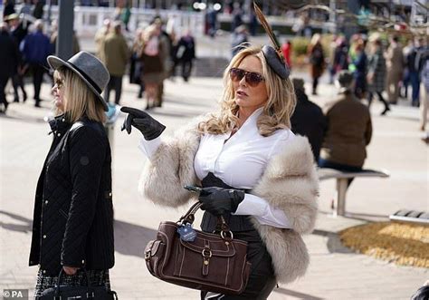 Carol Vorderman 62 Puts On A Classy Display At Cheltenham Ladies Day