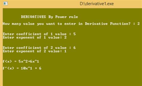 GitHub EngrMSabirHussain Calculus Project Write A C Program To Calculate The Derivative Of