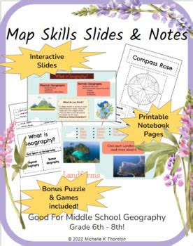 Map Skills Slides Notes By Michelle Thornton TPT