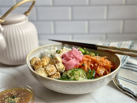 Asian Crispy Tofu Bowl Raquels Plate