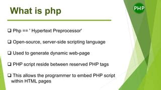 PHP Course And Training PPT