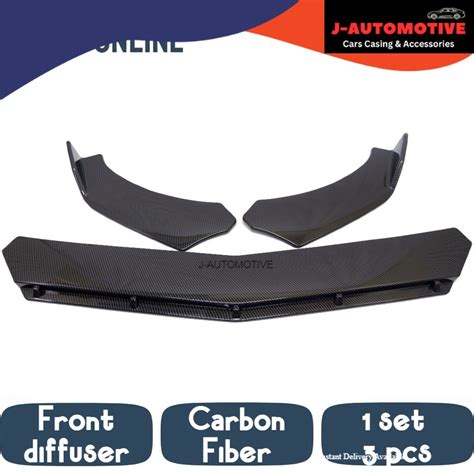 [ready Stock] Universal Front Diffuser Lip Bumper Guard Lip Diffuser