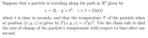 solved suppose that a particle is traveling along the path