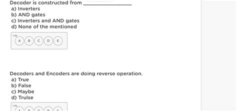Solved 115 Outputs A Decoder Converts N Inputs To A N