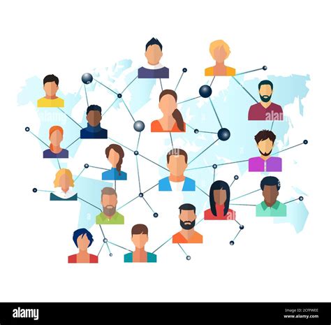 Interconnected World Internet Concept Cut Out Stock Images And Pictures