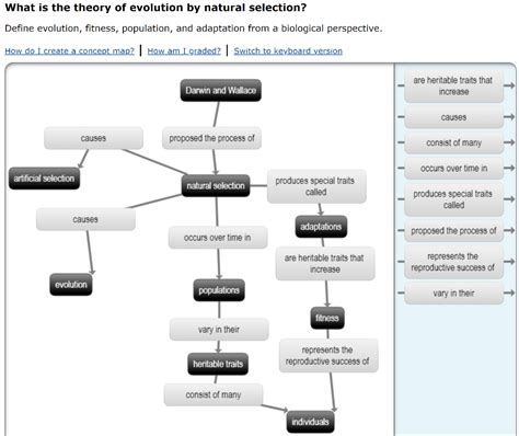 Evidence Of Evolution Concept Map