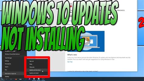Installing Updates To Windows 10 Youtube