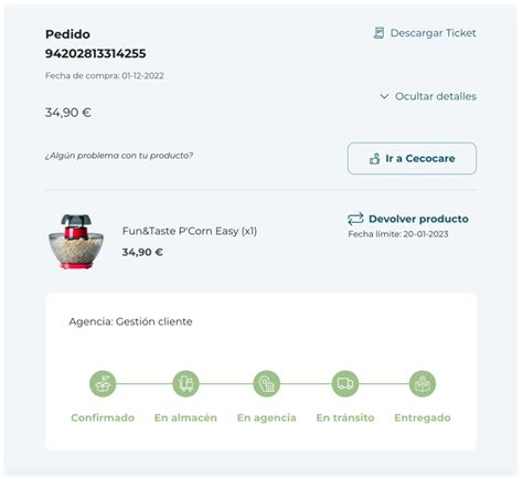 Consulta El Estado De Tu Pedido Cecocare