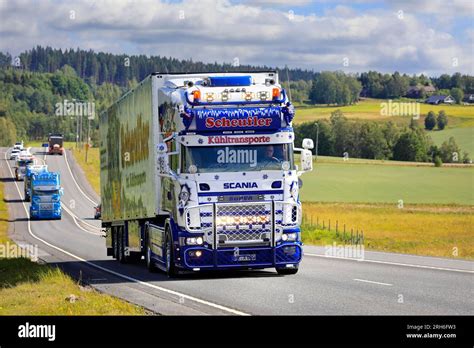 Scania L Semi Trailer Truck Scheufler Int Transporte For Temperature Controlled