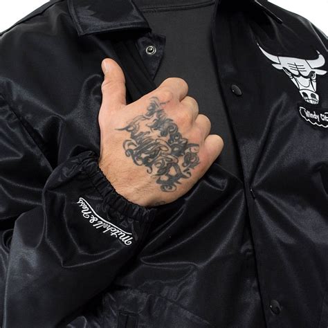 Kurtka Męska Mitchell And Ness Jacket Nba Satin Coaches Jacket Chicago