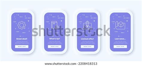 Setting Line Icon Gear Setup Worker Stock Vector Royalty Free Shutterstock