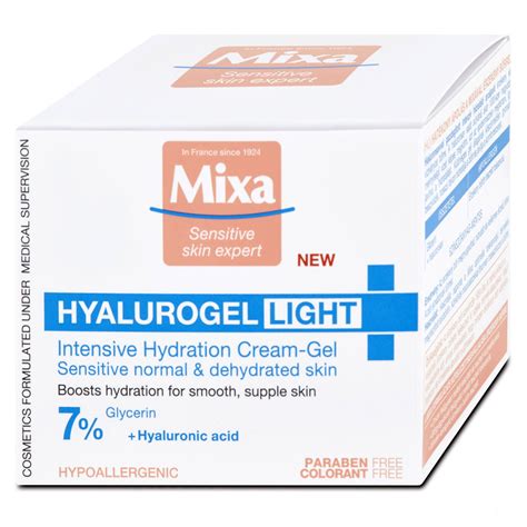МИКСА Hyalurogel Light хидратиращ крем за лице с хиалуронова киселина 50 мл Аптека Феникс