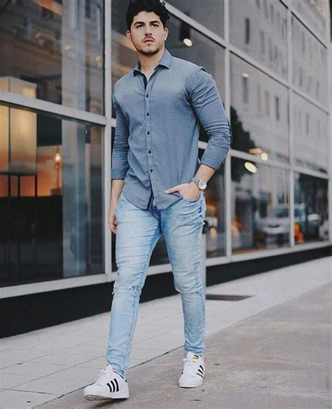 What To Wear With Light Blue Jeans Mens Buy And Slay