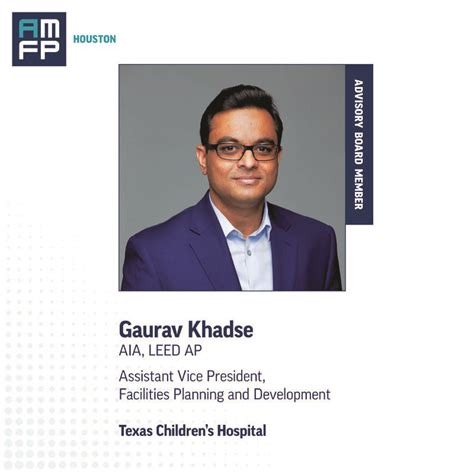 We Are Very Excited To Have Gaurav Khadse Join The Amfp Advisory Board