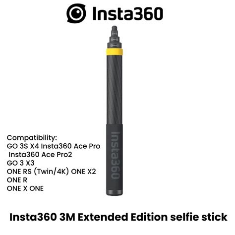 【ของแท้ 】 Insta360 3m Extended Edition Selfie Stick รับประกันศูนย์ไทย 1