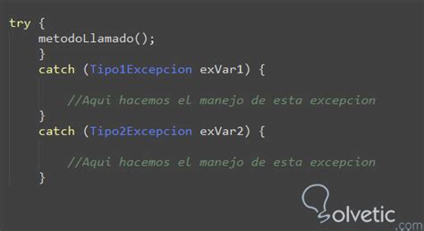 Excepciones Avanzadas En Java Solvetic