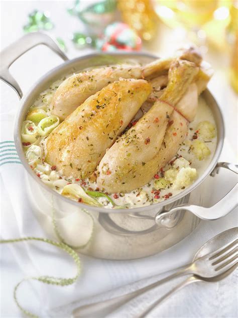 Chapon A La Creme De Truffe Blanche Capon In Creamy White Truffle Sauce Photograph By Studio