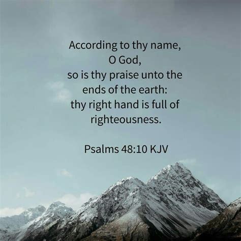 Thy Word Ends Of The Earth King James Bible Righteousness God Is