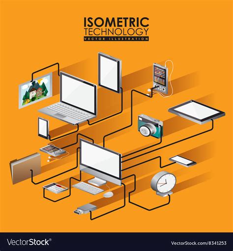 Isometrics Technology Design Royalty Free Vector Image