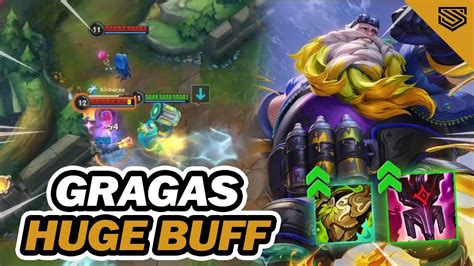 SUPPORT GRAGAS OP TANK GRAGAS HUGE BUFF Gragas Wild Rift Gameplay