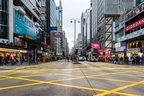 나 단 로드 구 룡 홍콩 침 사 추이의 메인 중앙 거리의 보기 거리에 대한 스톡 사진 및 기타 이미지 거리 건물 외관