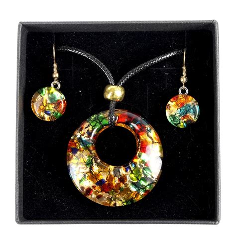 Parure Cortina Round Original Murano Glass Omg