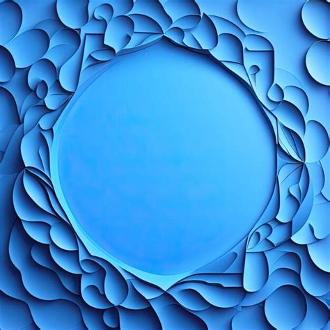 Fondo Azul Abstracto 3d Foto Premium