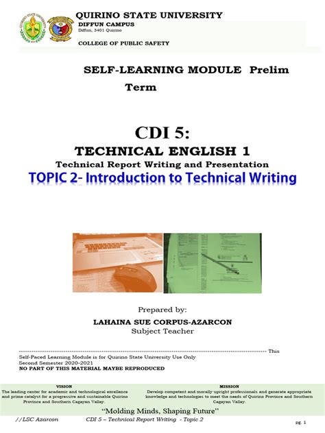 Cdi 5 Module Pdf Document Technical Communication