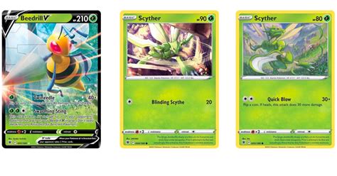 The Cards Of Pokémon Tcg Astral Radiance Part 1 Beedrill And Scyther