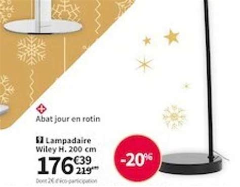 Promo Lampadaire Wiley H 200 Cm Chez Conforama ICatalogue Fr