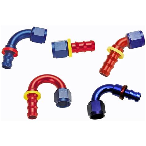 180 Degree Aluminum Push On Hose Socketless Fitting 180 Degree An6